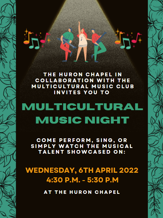 Multicultural Music Night - Huron University